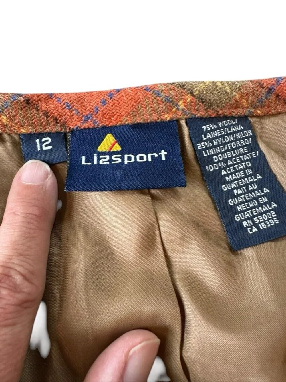 liz wear | Tops | 9s Western Liz Sport Vintage Plaid Wool Vest 2 Rodeo ...